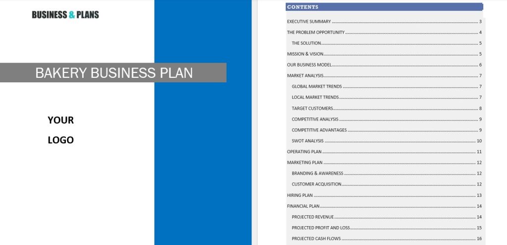 8 free bakery business plan templates & tips