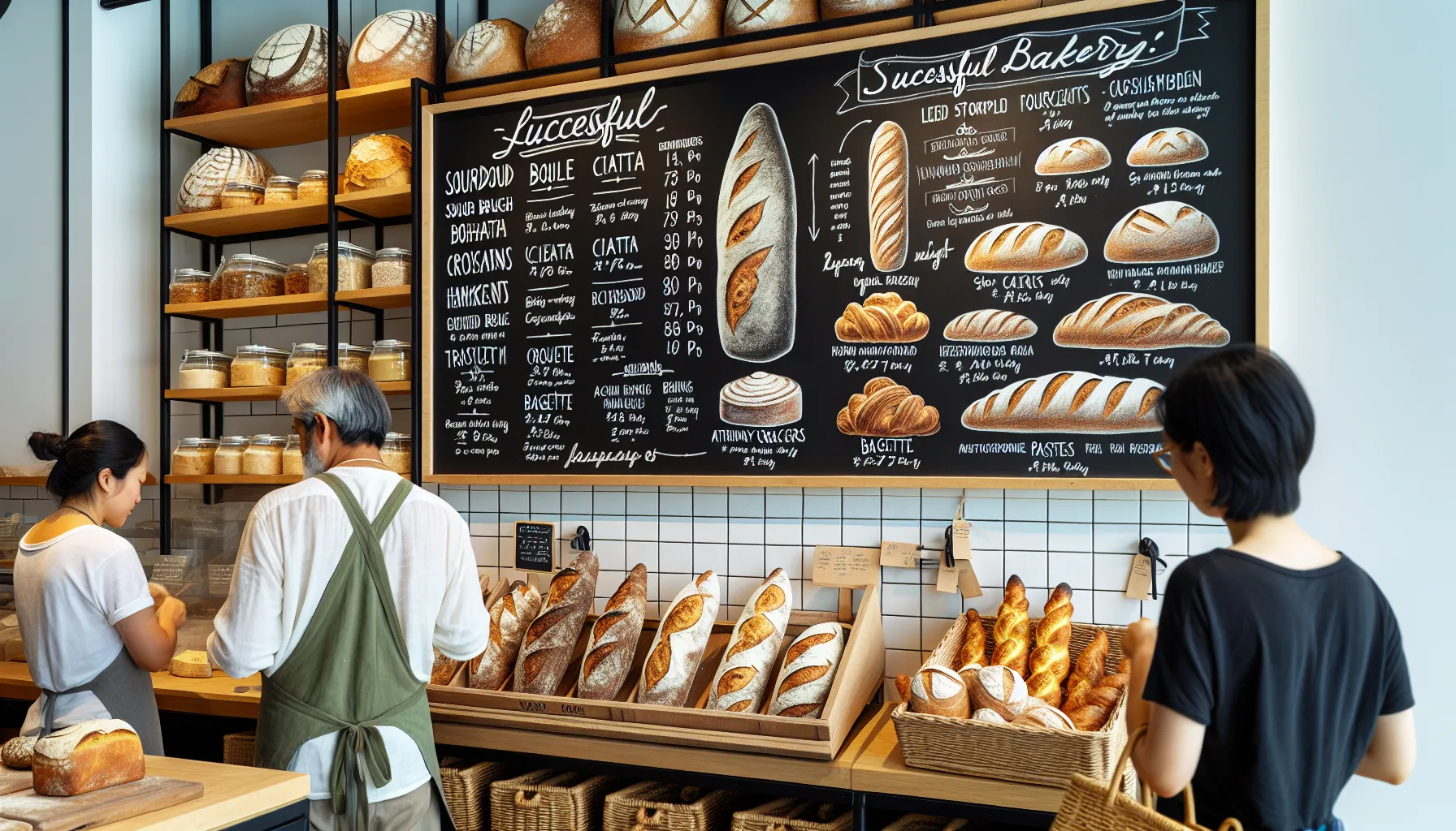 What are the essentials of a successful bakery menu?